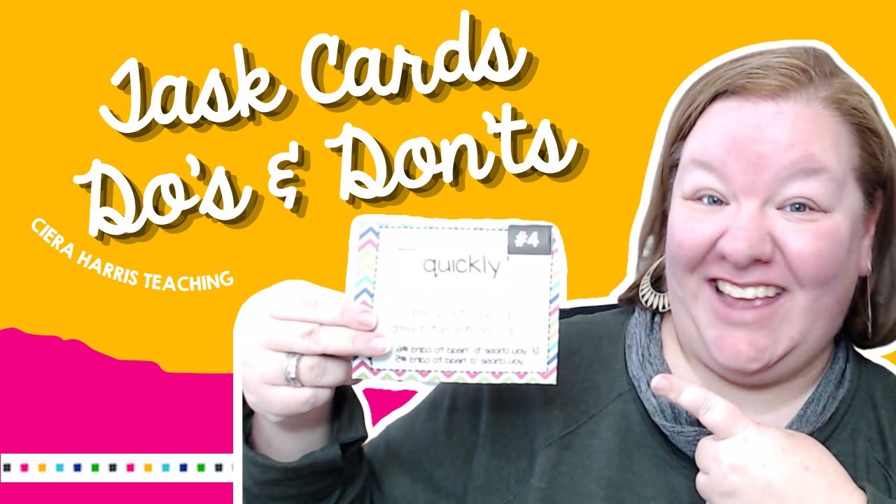 FREE Task Cards Resource and Tips