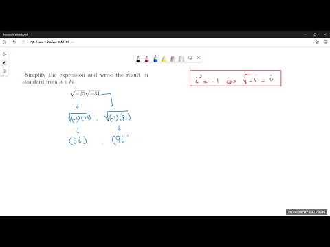 16- Multiplication of the Square Root of Negative Numbers. Complex Numbers