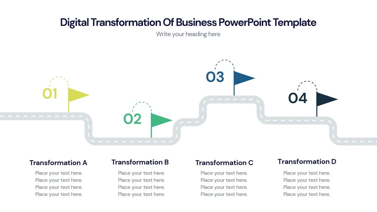 Digital Transformation Of Business PowerPoint Template
