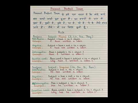 Present Perfect Tense in Hindi #shorts#english#education#trending ##viral#shortvideo#subscribe