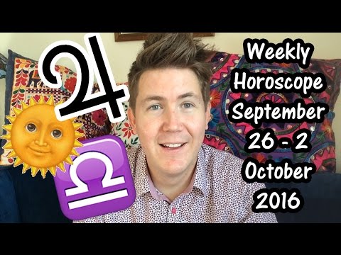 Weekly Horoscope for September 26 - 2 October 2016 | Gregory Scott Astrology