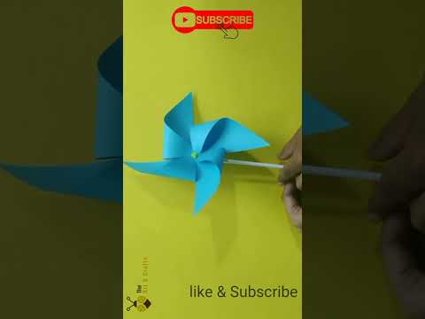 Easy Paper wheel making | paper fan | origami fan
