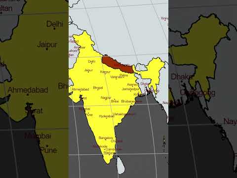 india and nepal map #map #viral #shorts #geography #politicalideology #history