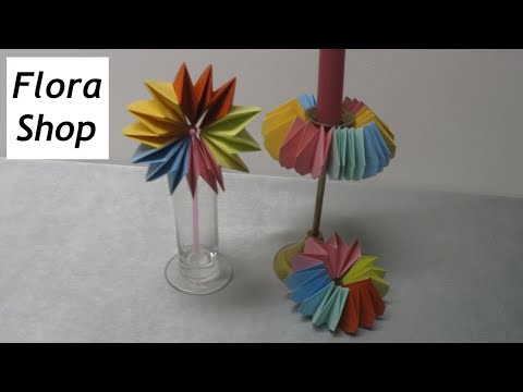 Papier falten mit Notizblätter für Tischdekoration | flora-shop.eu