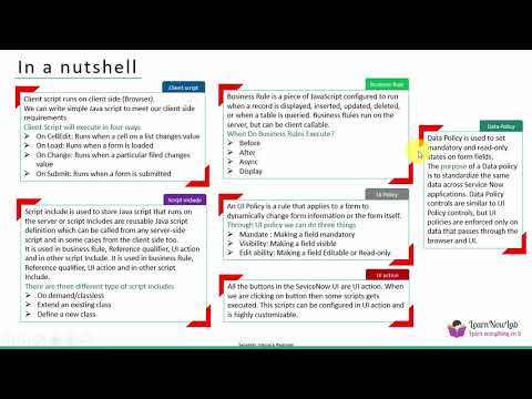 Client Side Script Versus Server Side Script in 3 minutes(ServiceNow)