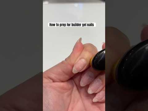 How to prep for builder gel application #nailprep