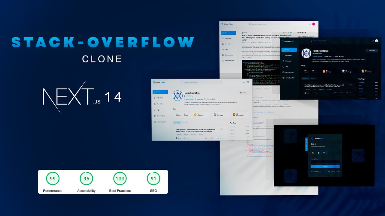 Stackoverflow clone | A course project by @javascriptmastery | NextJs 14 | tailwindcss | Typescript