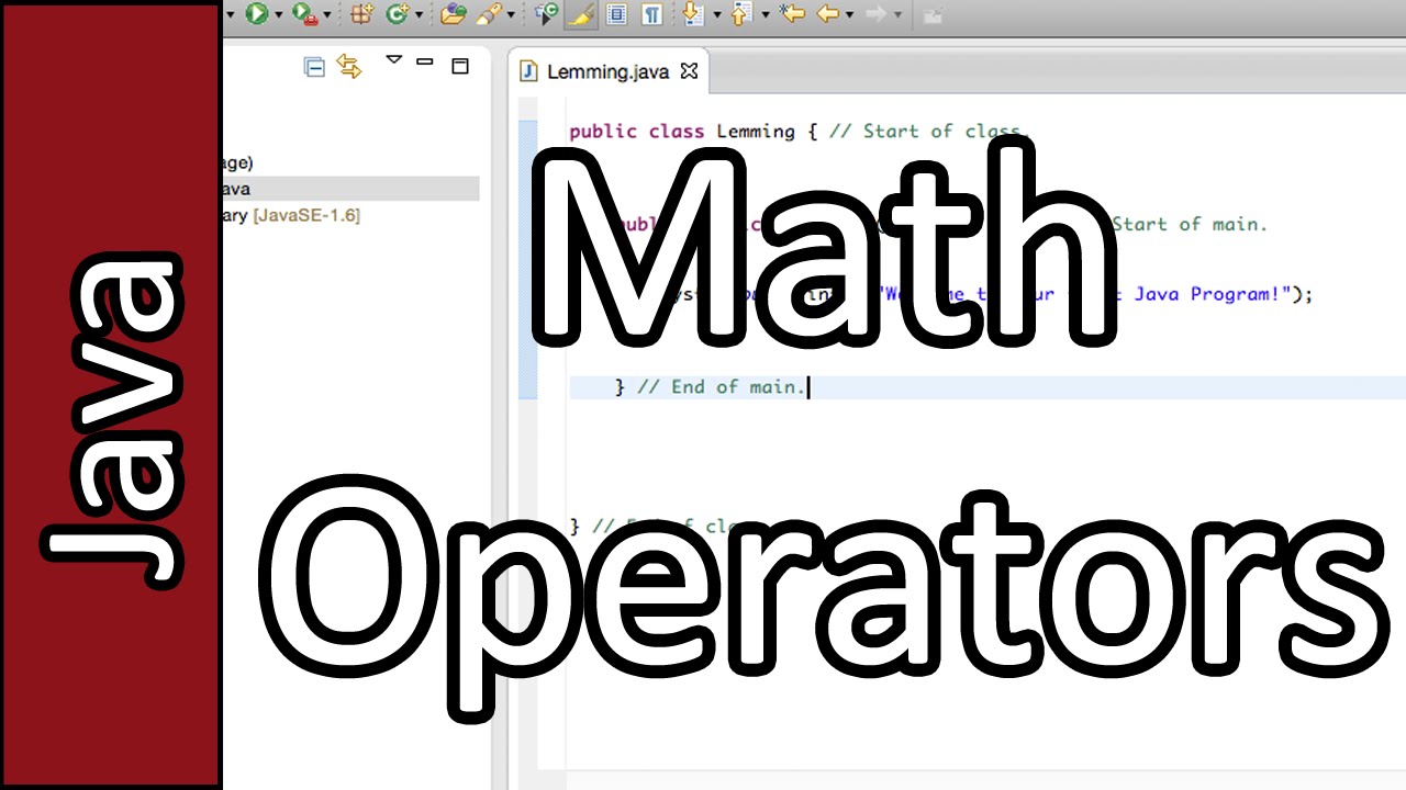 Math Operators - Java Programming Tutorial #6 (PC / Mac 2015)