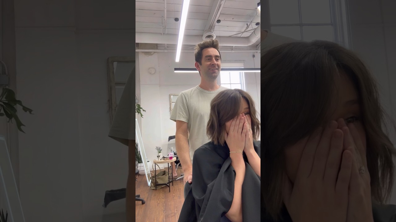 Hairdresser goes rogue #layeredhaircut #hairstyle #hairstyles #bangs #bobhaircut #haircut