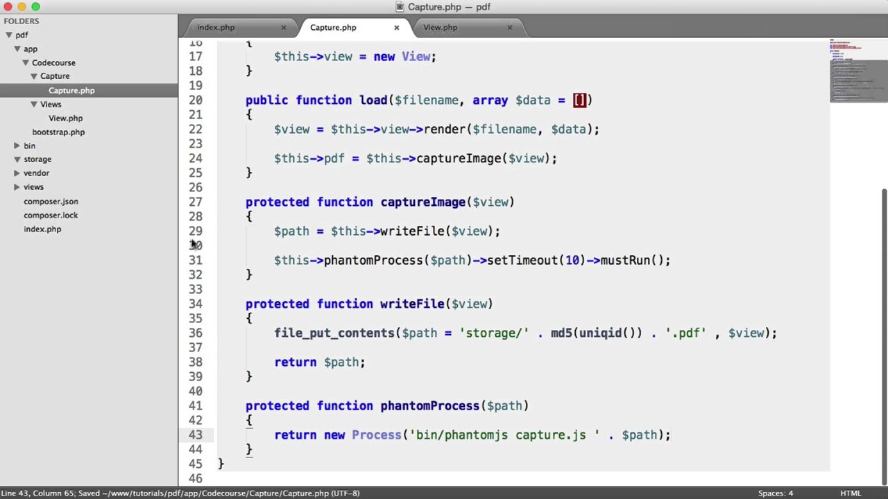 Generating PDF files with PHP: Generating the PDF (6/7)