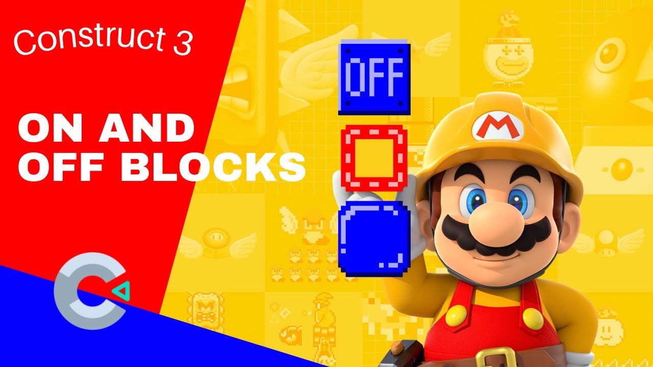 Construct 3 platformer extras: On and Off blocks