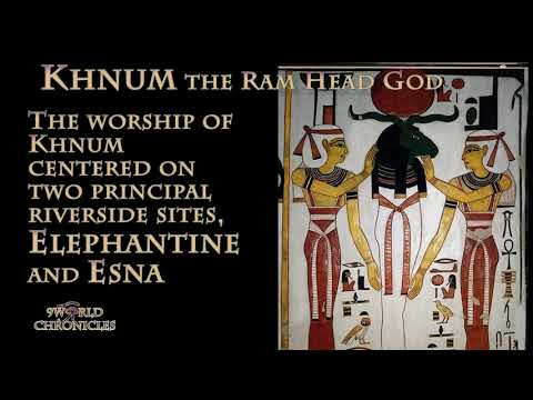Khnum the Ram Head God, the Neter of Water and Fertility
