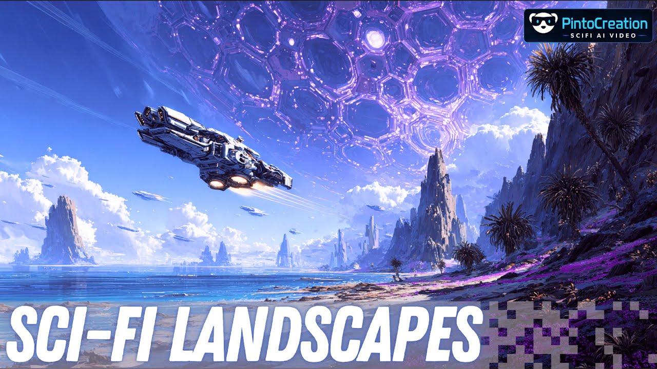 Futuristic Worlds: AI's Sci-Fi Landscape Live Wallpapers #1 (Midjourney & Hailuo)