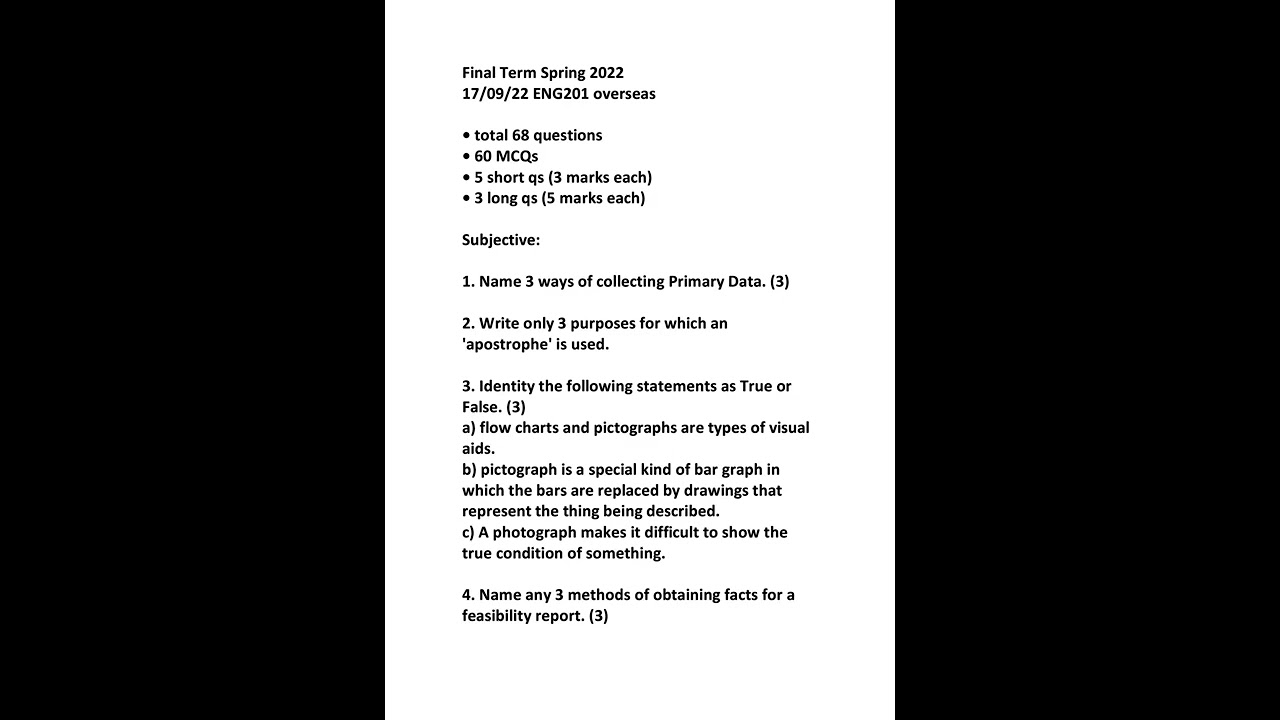 ENG201 Final term paper spring 2022