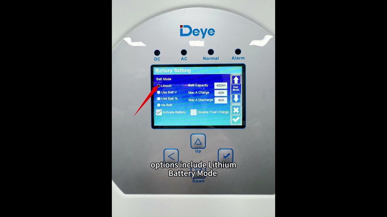 Deye Inverter Battery Parameter Settings #deye #deyeinverter #hybridinverter