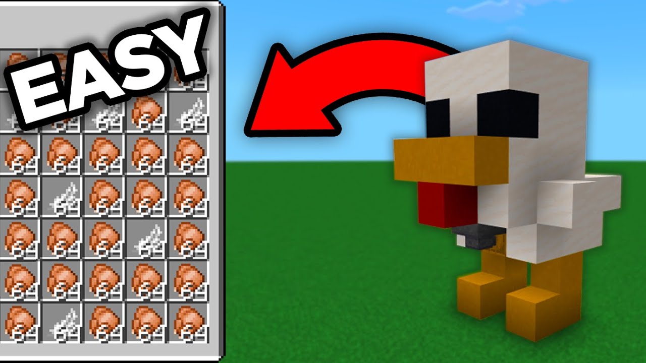 How To Make A Minecraft Automatic Chicken Farm! (1.20+ ALL PLATFORMS ...
