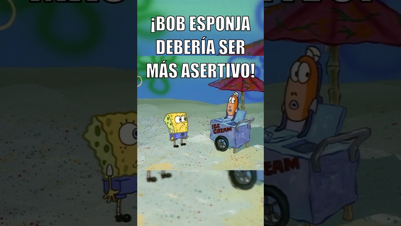 Bob Esponja actúa de manera pasiva | #psicología #asertividad