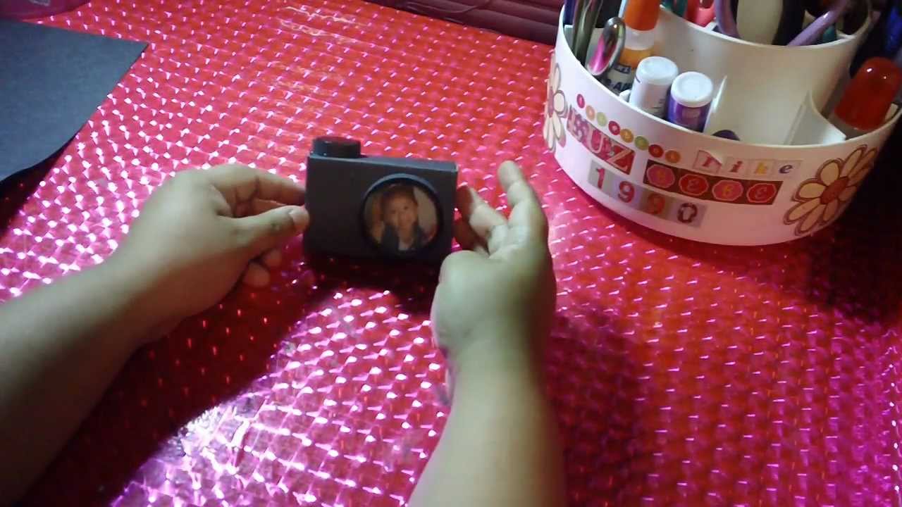 CAMARA PORTARRETRATO para EL DIA DEL PADRE original reciclado