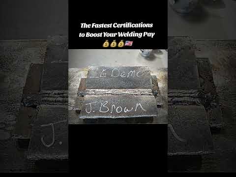 The Fastest Certifications #smaw #fcaw #stickwelding #construction