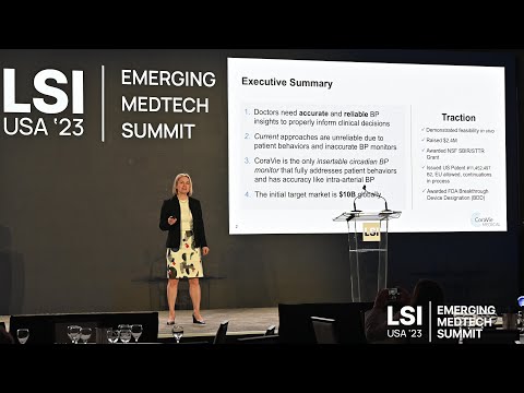 Aimee Garza Presents CoraVie Medical at LSI USA '23