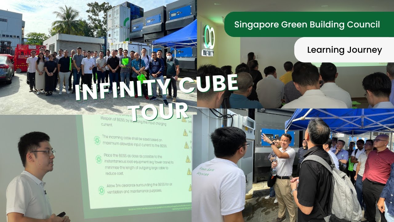 Singapore Green Building Council's learning journey at Infinity Cube | Exploring sustainable energy