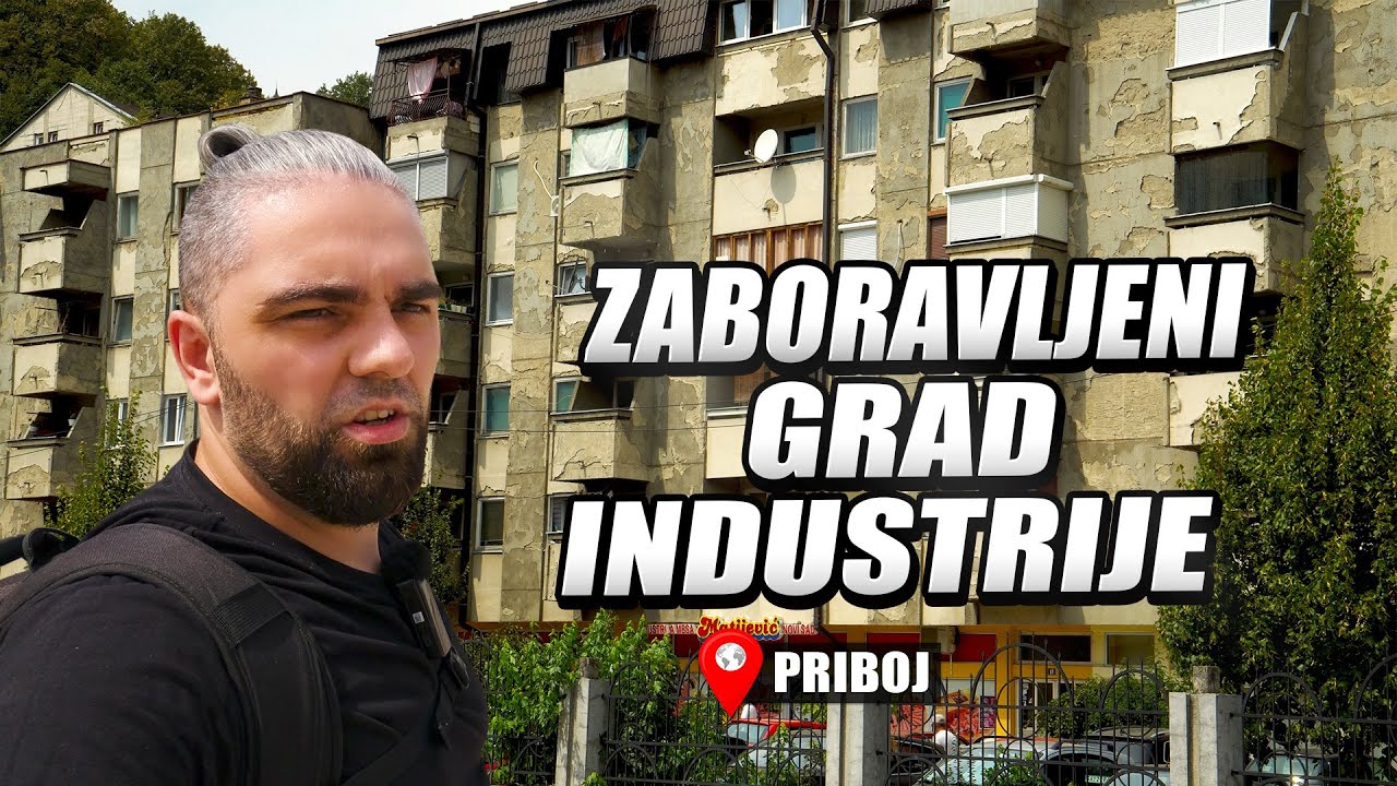 Inside a Forgotten Communist Factory Town - Priboj Serbia travel vlog
