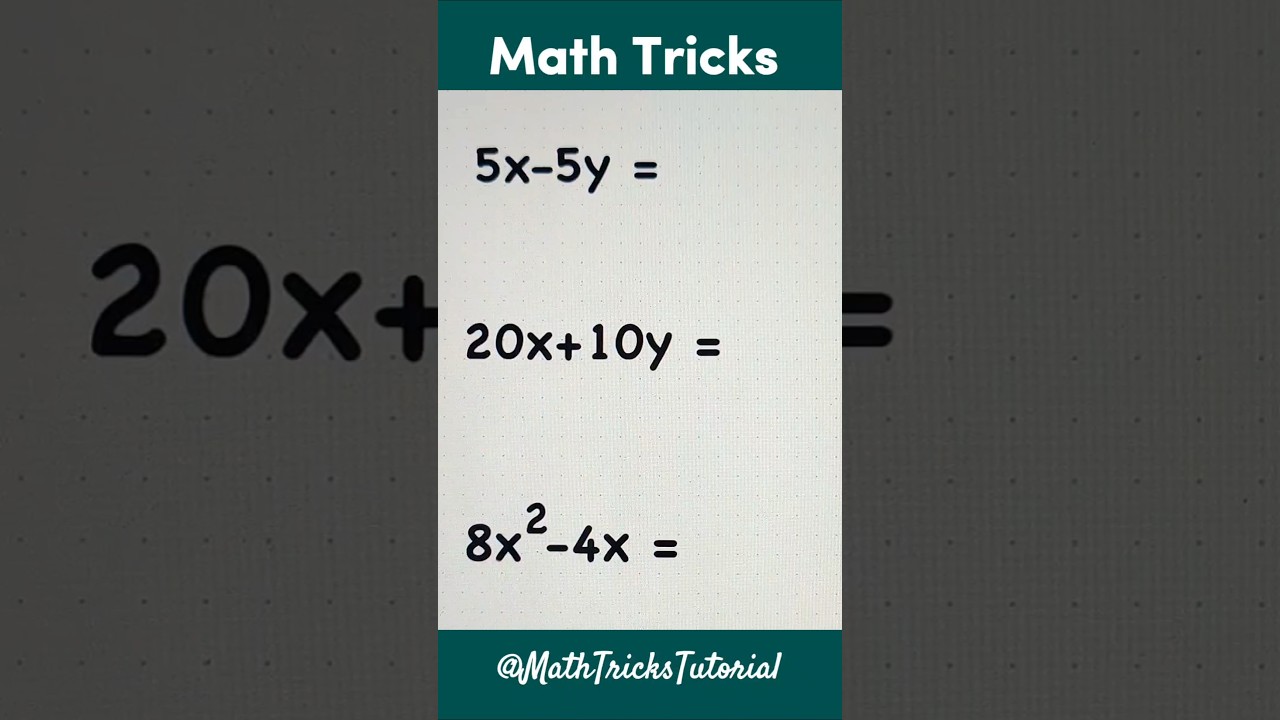 So Easy Math Hacks #MathTricksTutorial #maths #math #tutorial #mathematics #shorts #education