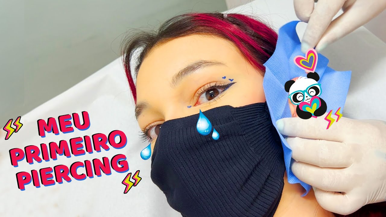 FIZ O MEU PRIMEIRO PIERCING E DOEU MUITO !!! | Luluca