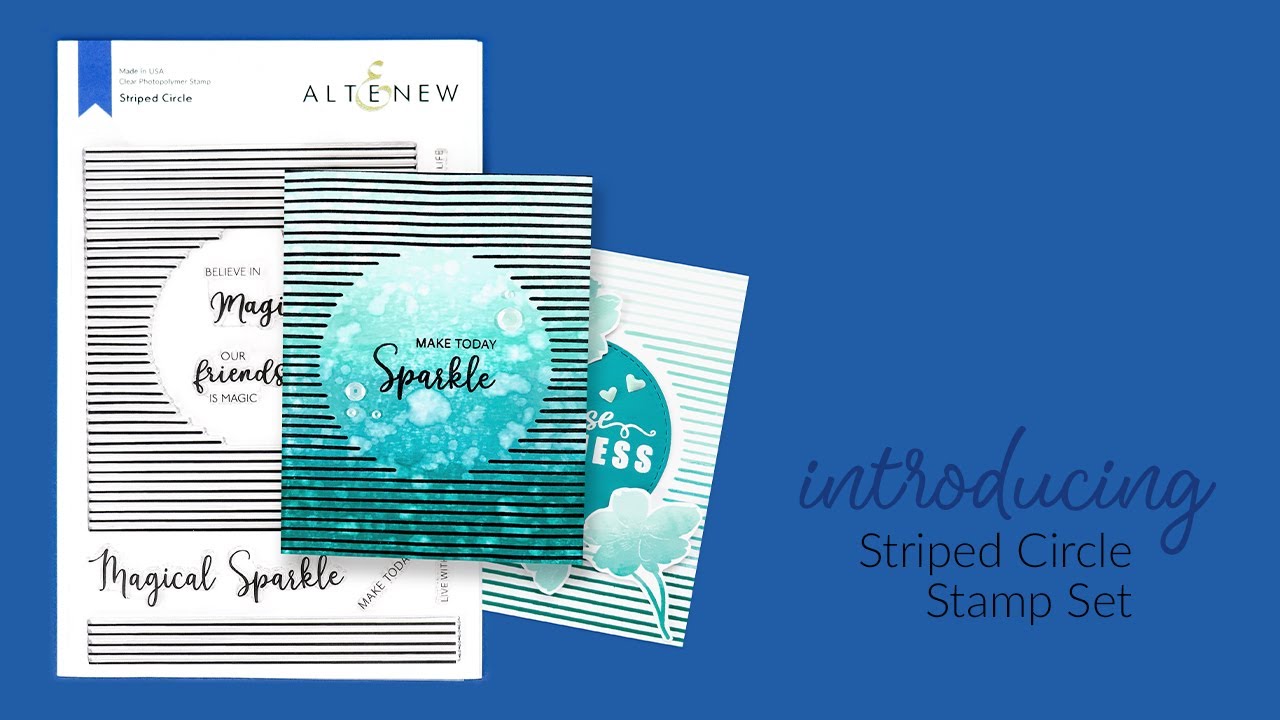 Gorgeous Striped Background Stamp Set for Card Making