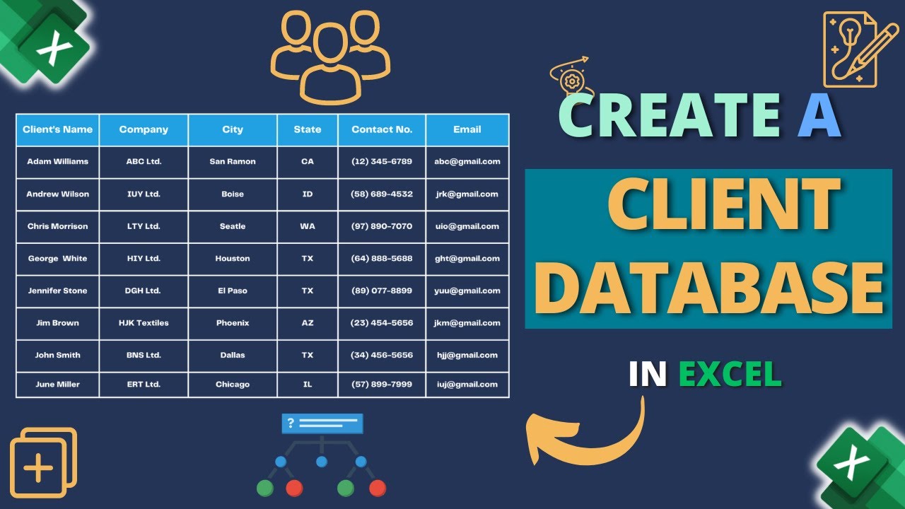 How to Create a Client Database in Excel