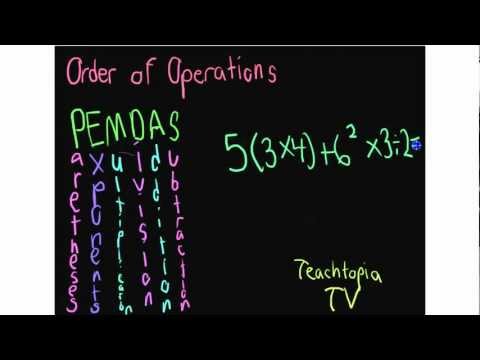 What is the Order of Operations