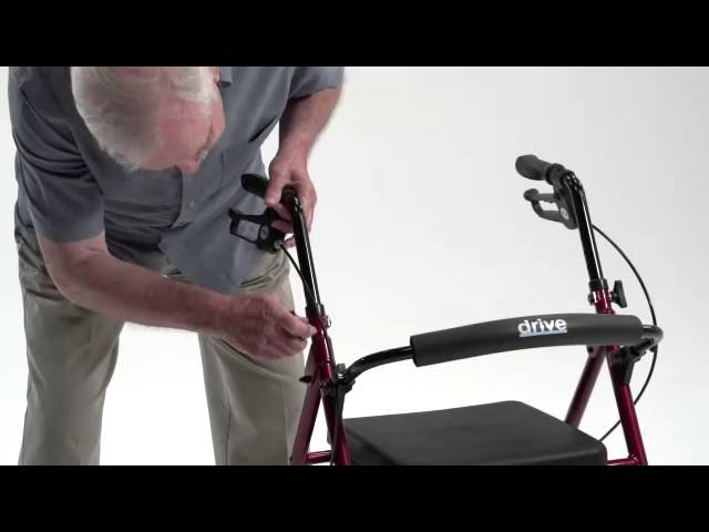 Drive Medical Adjustable Height Rollator with 6" Wheels in Rollators ...