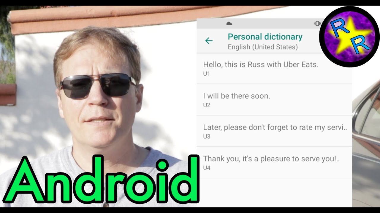Android Personal Dictionary - A Time Saver!