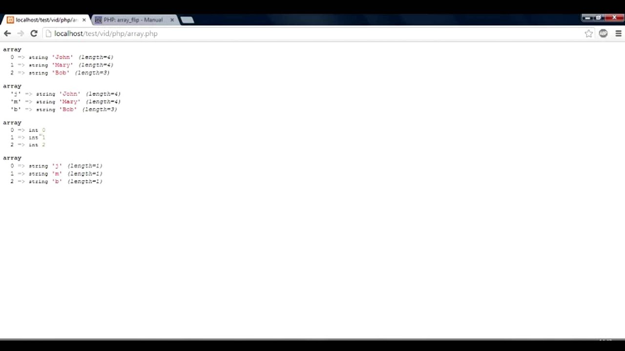 PHP Arrays #3: How to separate array keys and values?