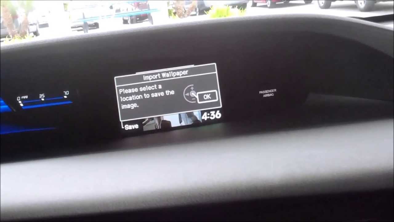 How to upload a picture to your 2012 or 2013 honda Civic's IMID display