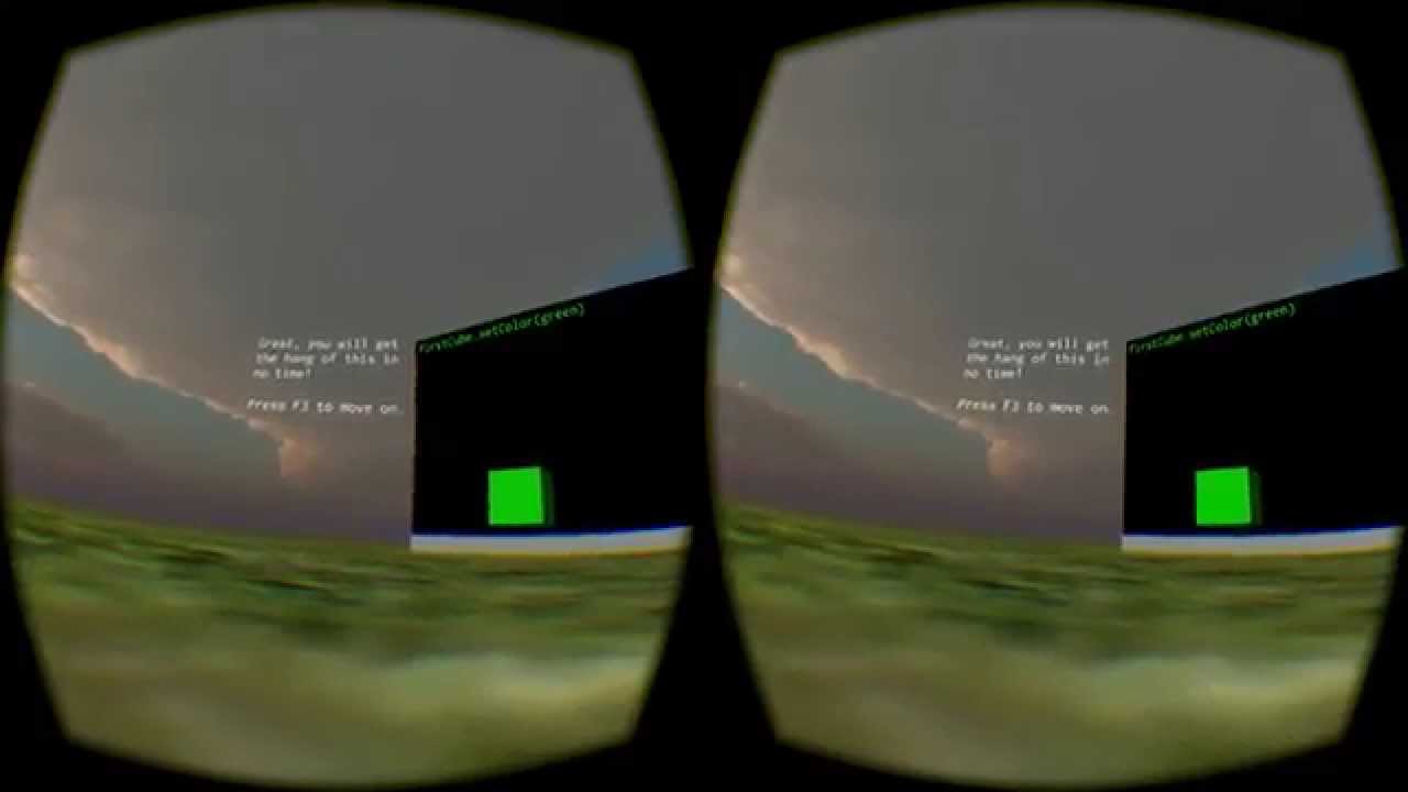 Learning Programming in a Virtual Reality Environment