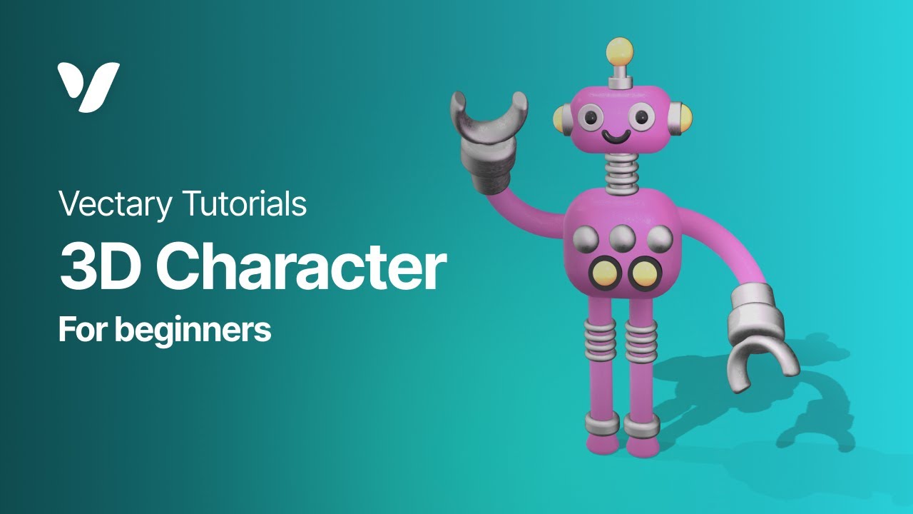 Create your first 3D model with Vectary | 3D character robot tutorial