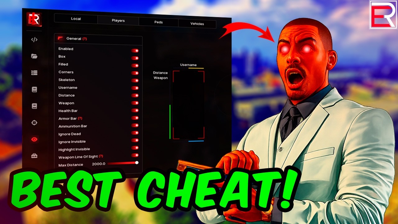 RedEngine FiveM Mod Menu 2026 – Complete Showcase | Aimbot ESP Lua Executor Undetected