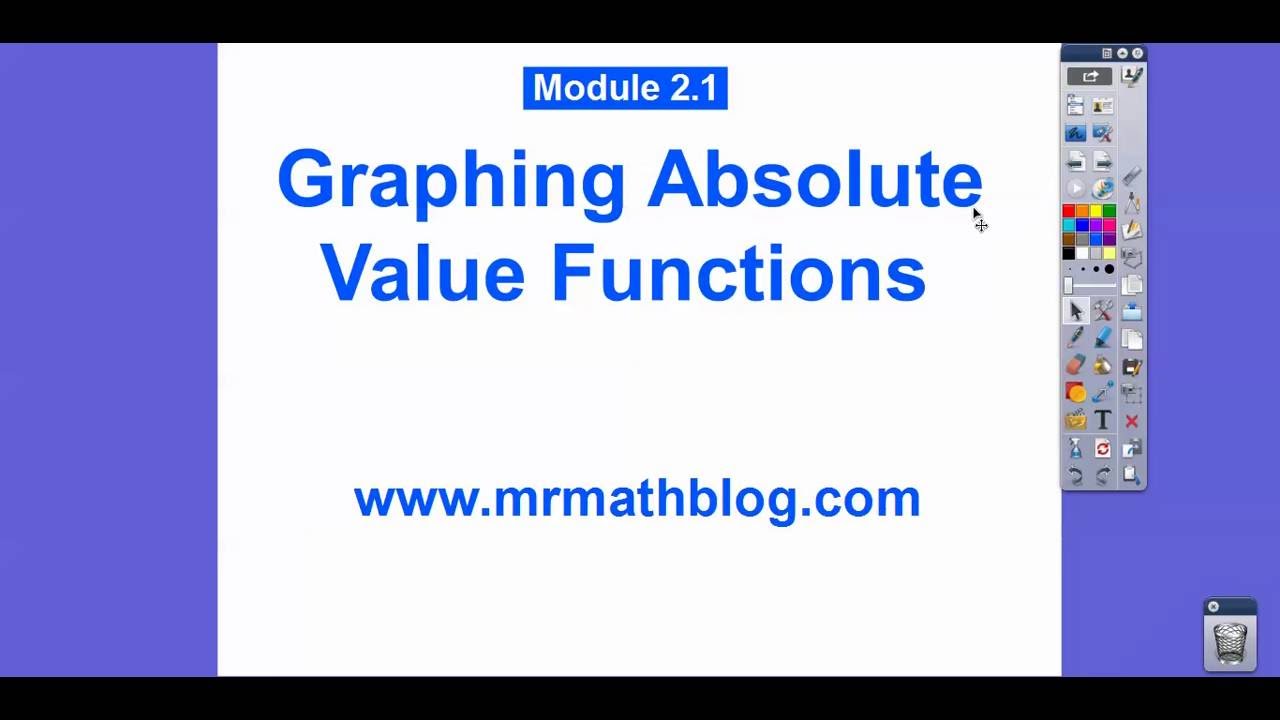 Graphing Absolute Value Functions - Module 2.1