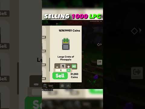 Selling 1000 Large Pineapple Crates┃Roblox Islands