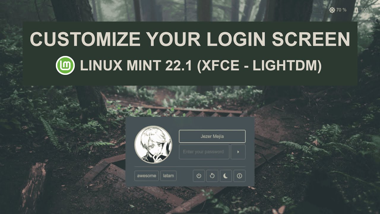Mint 22 : web greeter install and customize guide (xfce) | no commentary