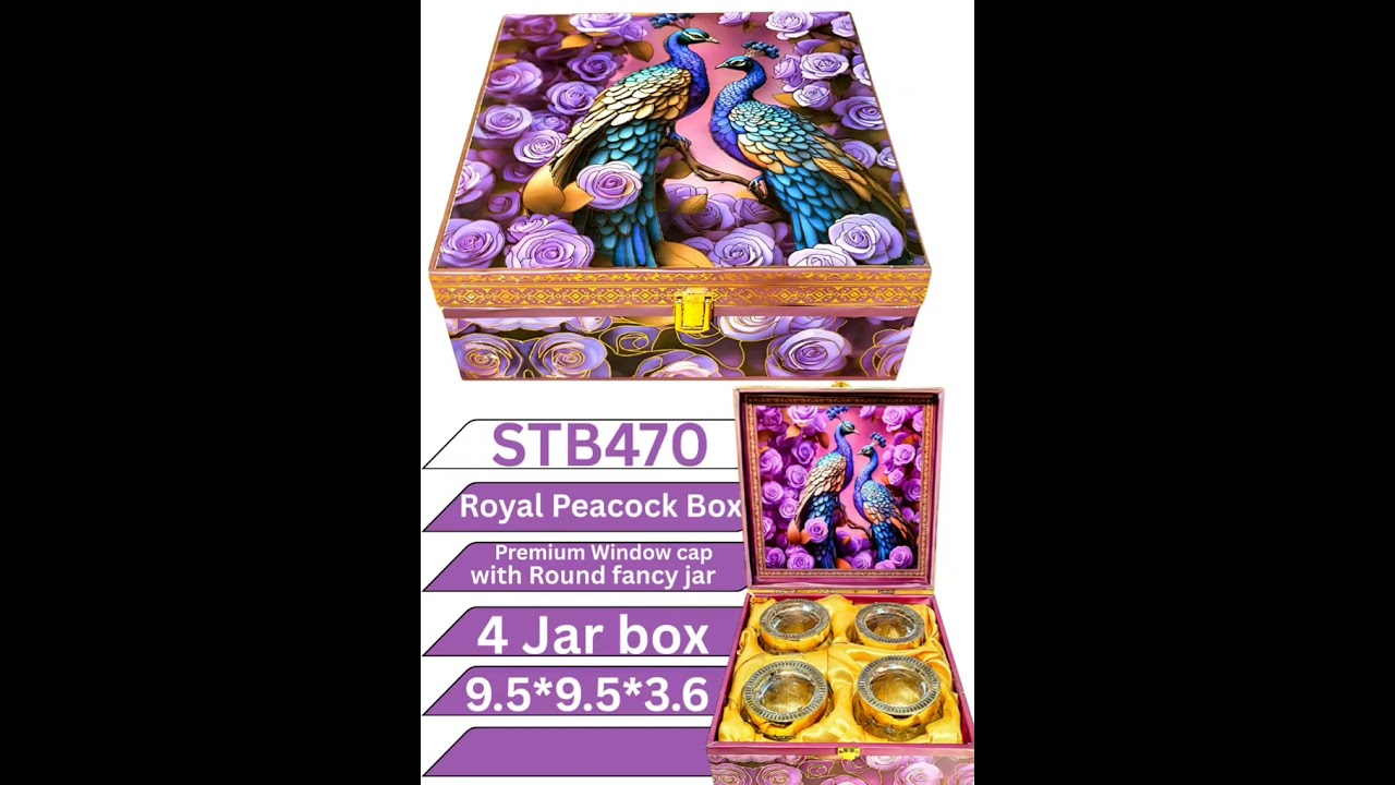 4 Jar Premium Window cap Dry Fruits Boxes | Available on IndiaMART
