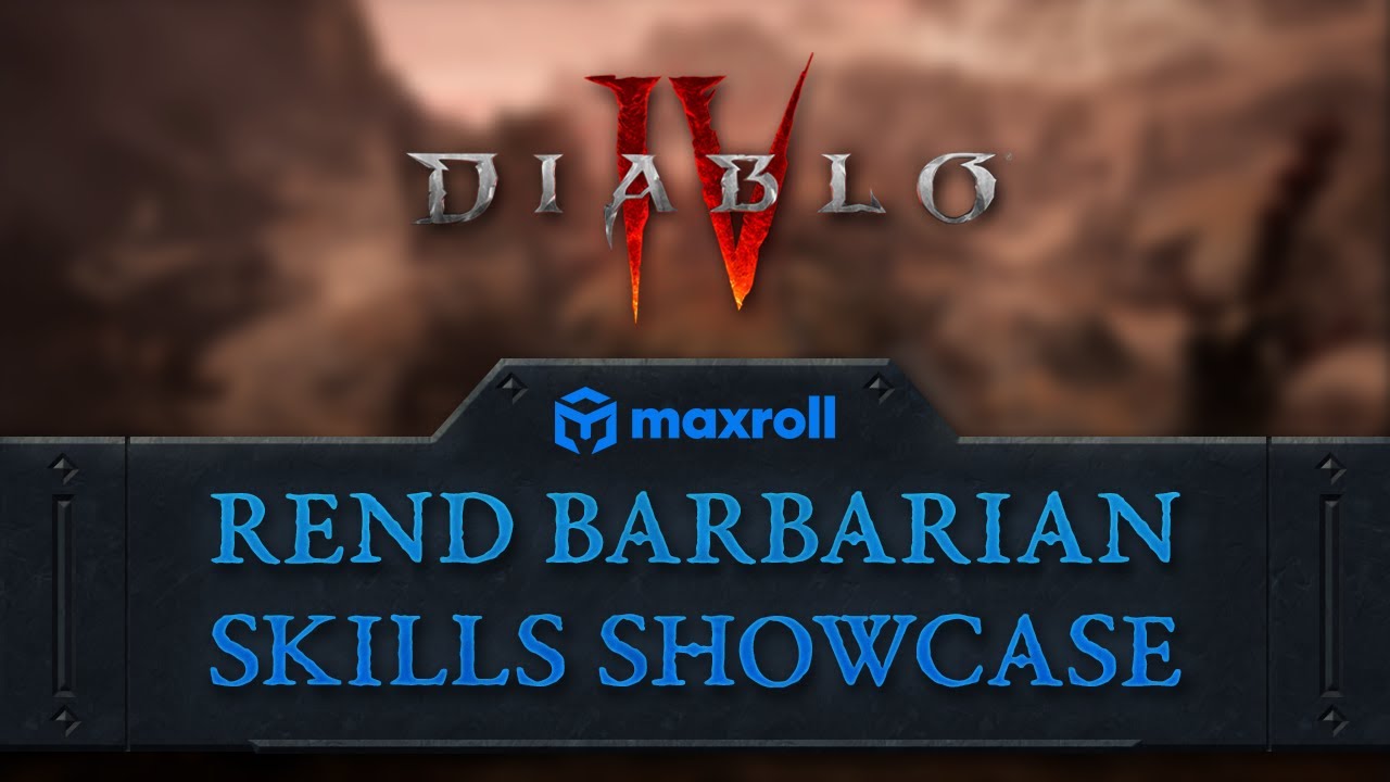 Rend Barbarian Leveling Guide - D4 Maxroll.gg