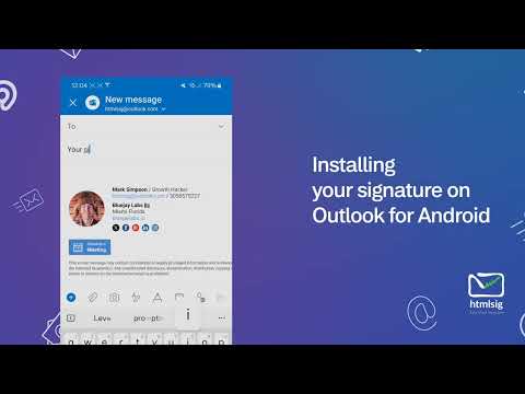 How to install your email signature on Outlook Android