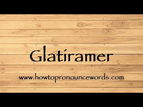 How To Pronounce Glatiramer ? How To say Glatiramer New Video