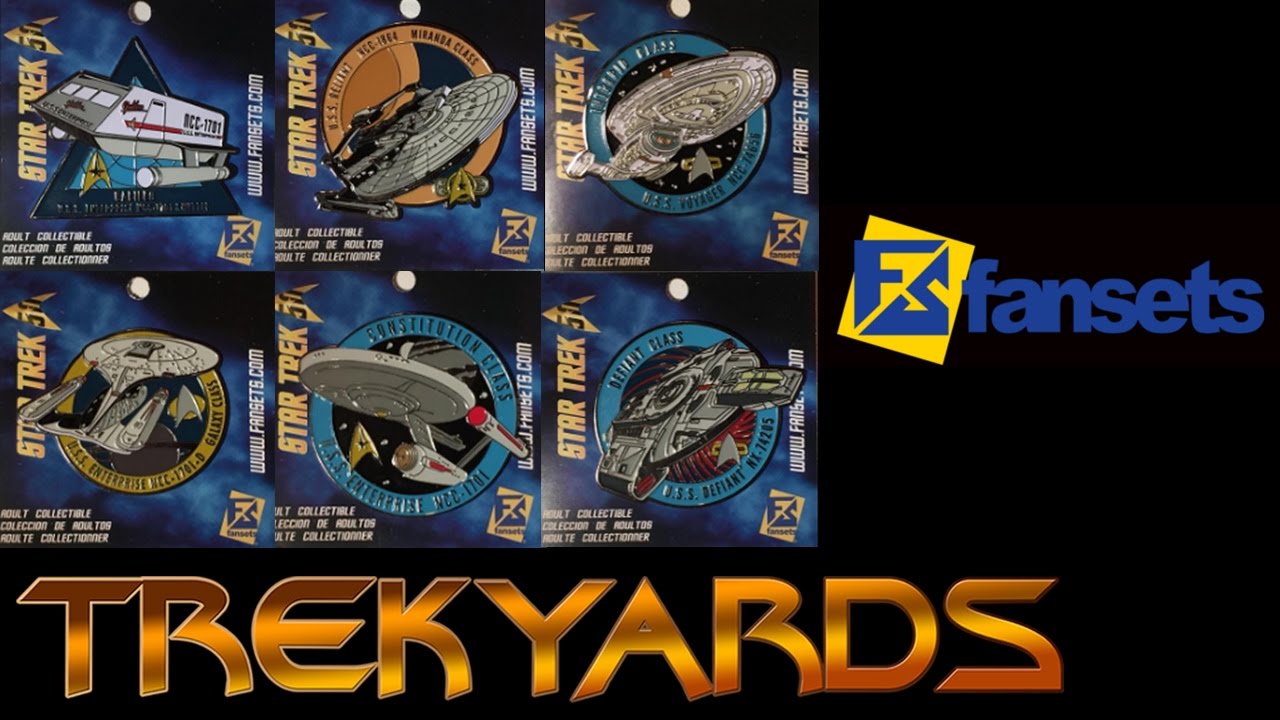 Star Trek Ship Pins! by Fansets - Trekyards Podcast #23