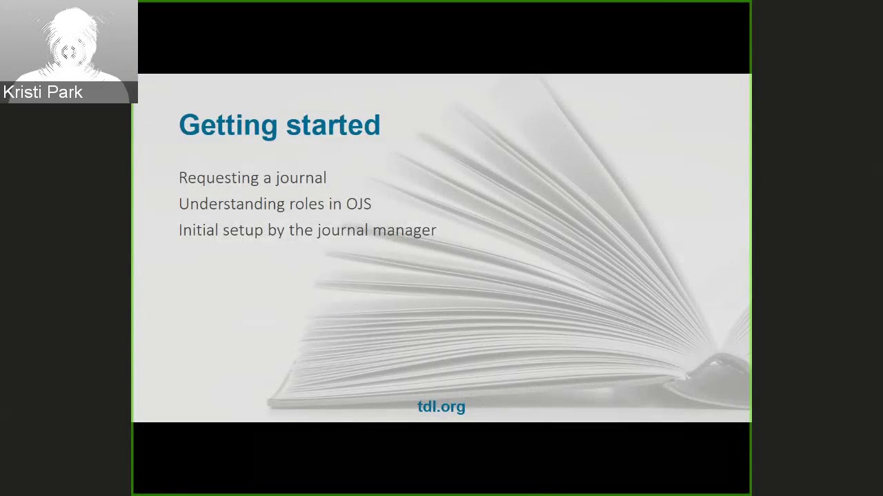 Open Journal Systems Orientation