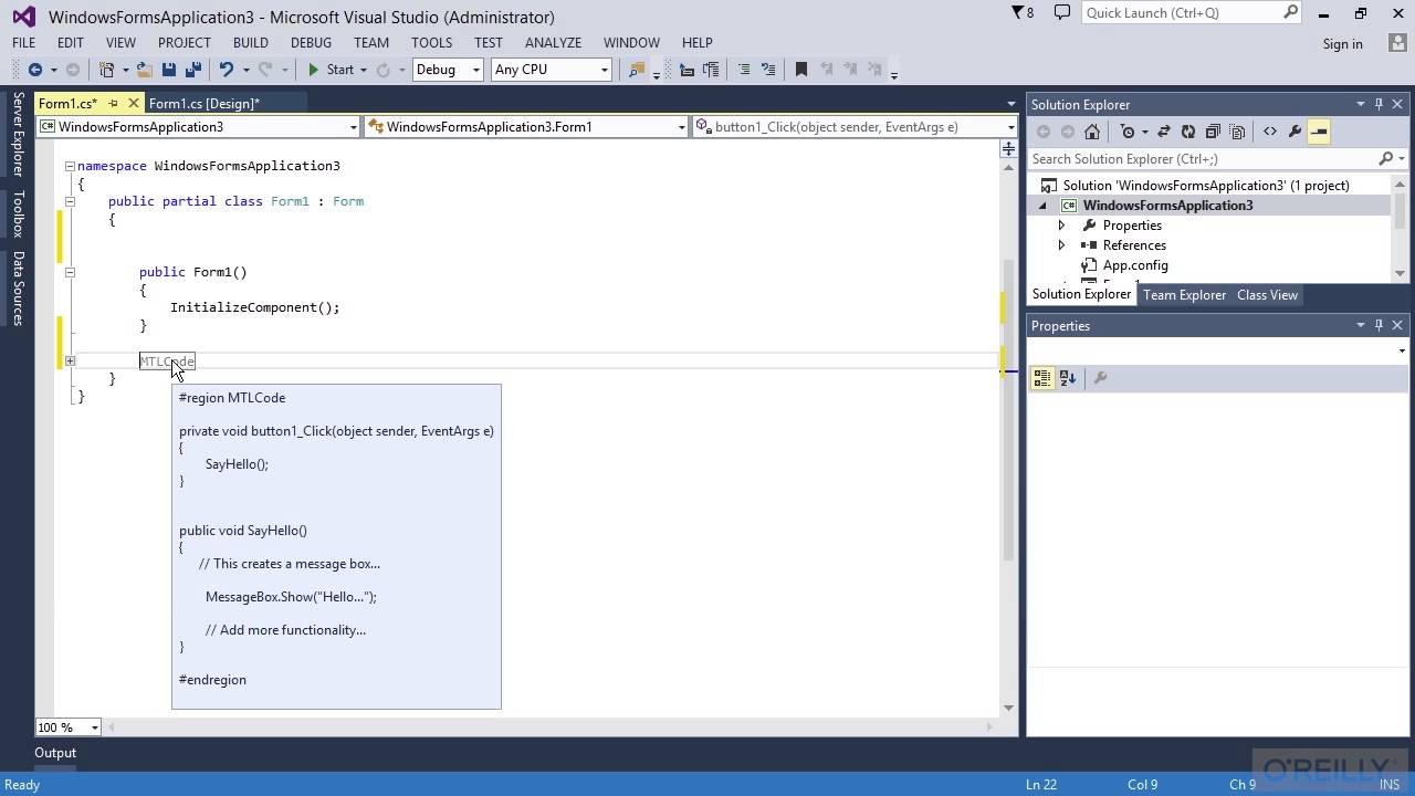 Programming in Microsoft C# - Exam 70-483 Tutorial | Code Regions