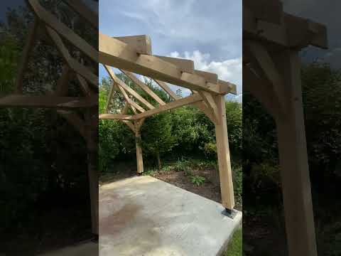 Hipped roof pergola #shorts #carpenter