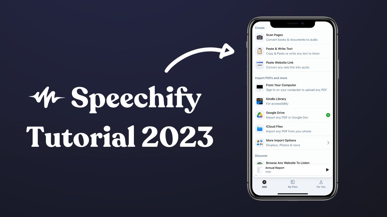 How to use Speechify - Tutorial